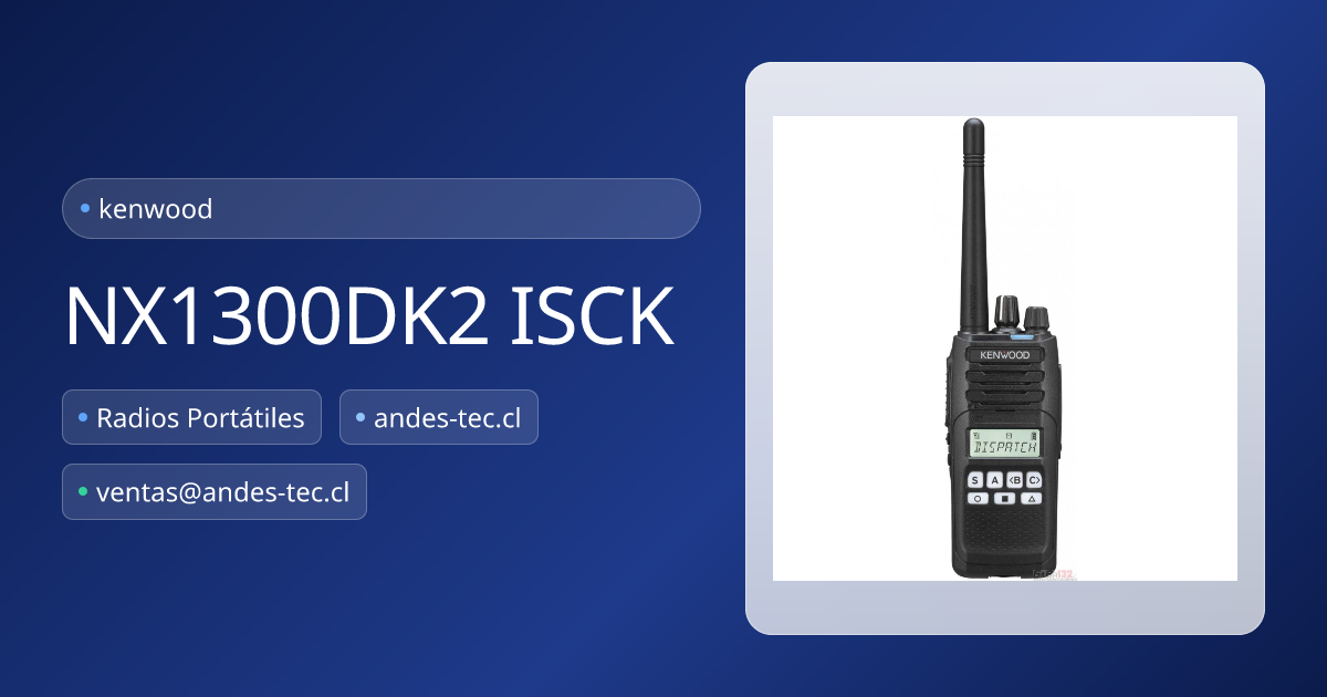 NX1300DK2 ISCK | Andes-TEC ® | Andes Tec